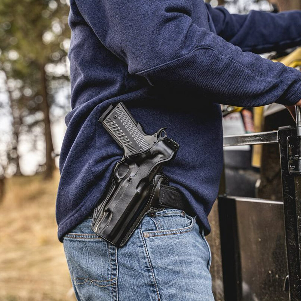 Galco Fletch High Ride Right Hand Black Belt Holster Kimber 5" 1911 ...