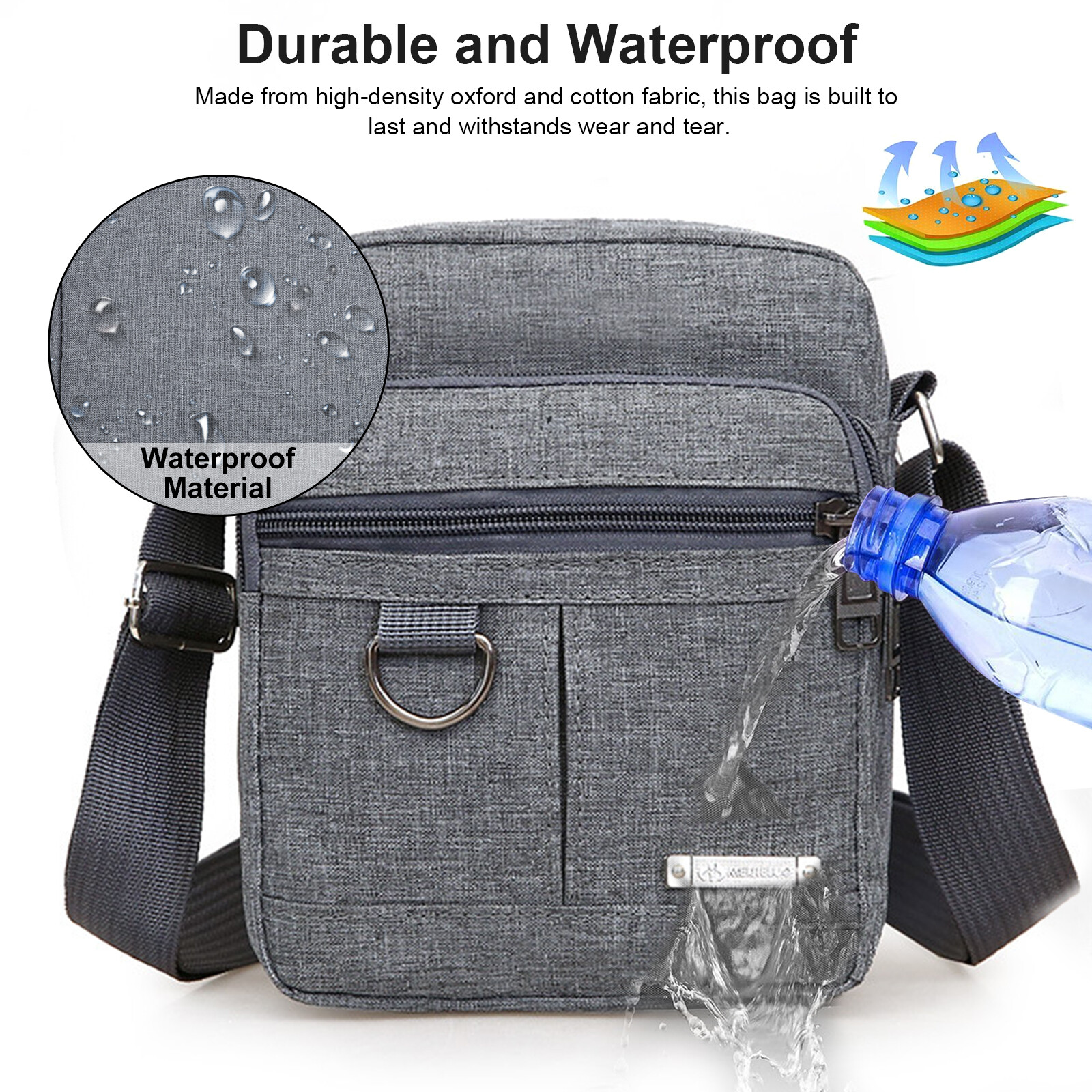 Waterproof Messenger Cross Body Ladies Handbag Shoulder Bag Womens ...