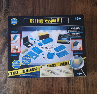 Forensic CSI Impression Kit Plaster Casting Kit, new-unopened box ...