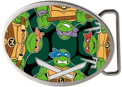 Classic Tmnt Turtle Battle Poses/Turtle Shell Framed Fcg - Chrome O ...