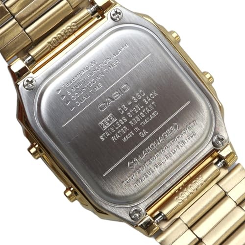 CASIO Data Bank Telememo 30 Digital Watch DB-360G-9A Men's Gold | eBay