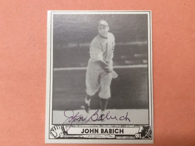 1986 Reprint Play Ball #191 Philadelphia Athletics John Babich ...