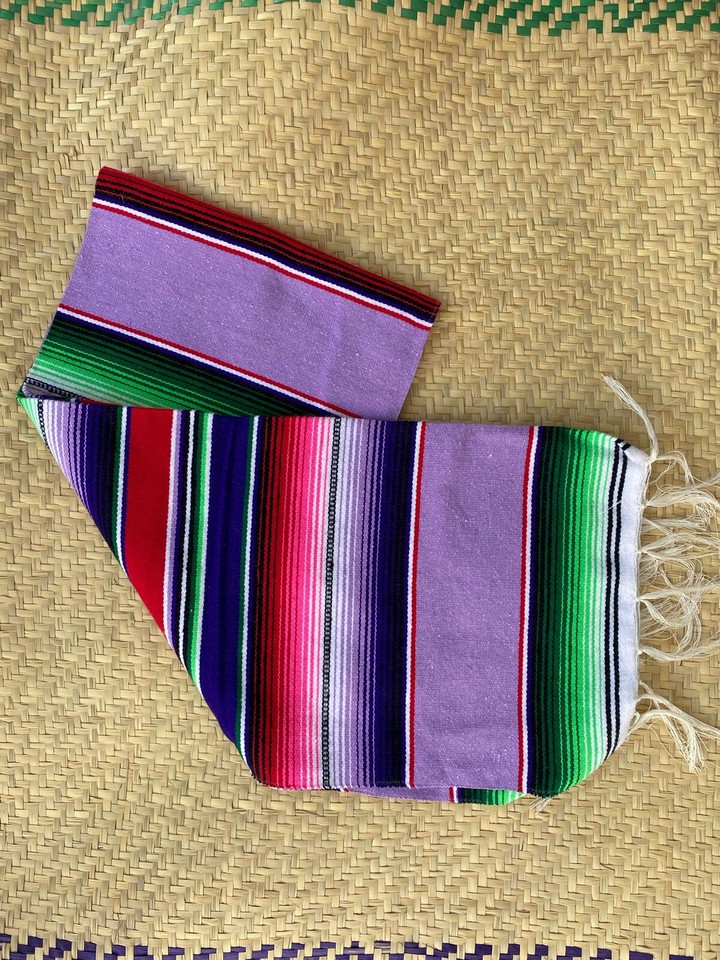 Classic Mexican Sarape Place Mat Table Runner 54"x 22" Zarape Decor ...