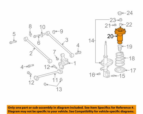 48750-48010 Toyota Support assy, rear suspension, rh 4875048010, New ...