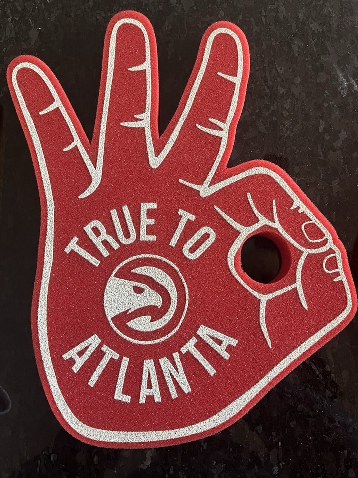 Pair Of Atlanta Hawks Foam Fingers - True To Atlanta | eBay