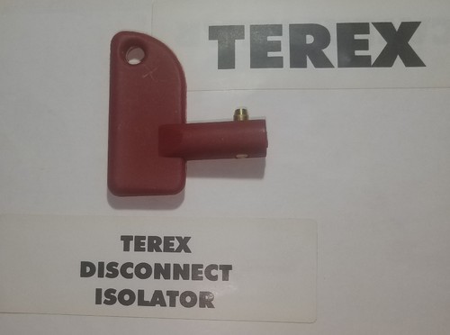 (1) Terex Battery Disconnect Isolater Key Heavy Terex Payloader ...