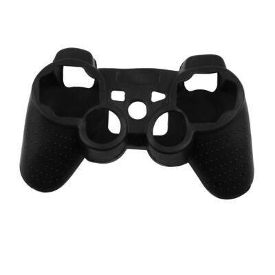 PS3 Controller Silicone Protective Skin Cover Shell Case Grip - Black ...