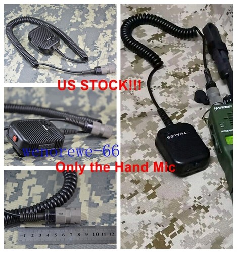 US! Tactical Hand Microphone Military Speaker Mic 6pin for TCA PRC152 ...