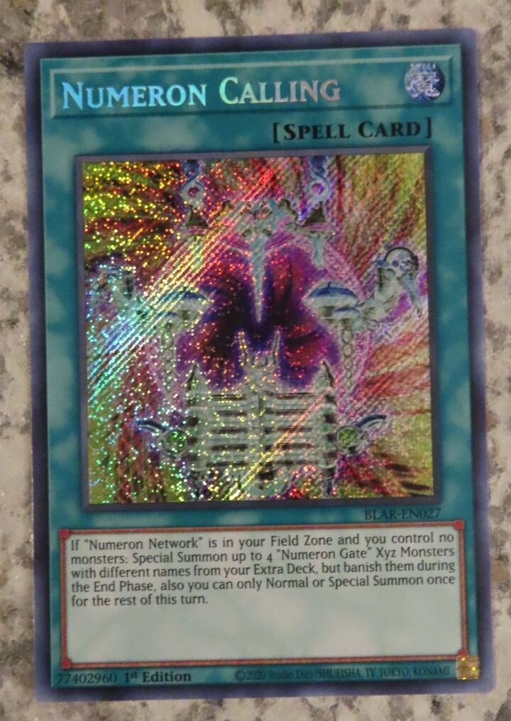 NUMERON CALLING SR FOIL X1 BATTLES OF LEGEND ARMAGEDDON NM/M YUGIOH ...