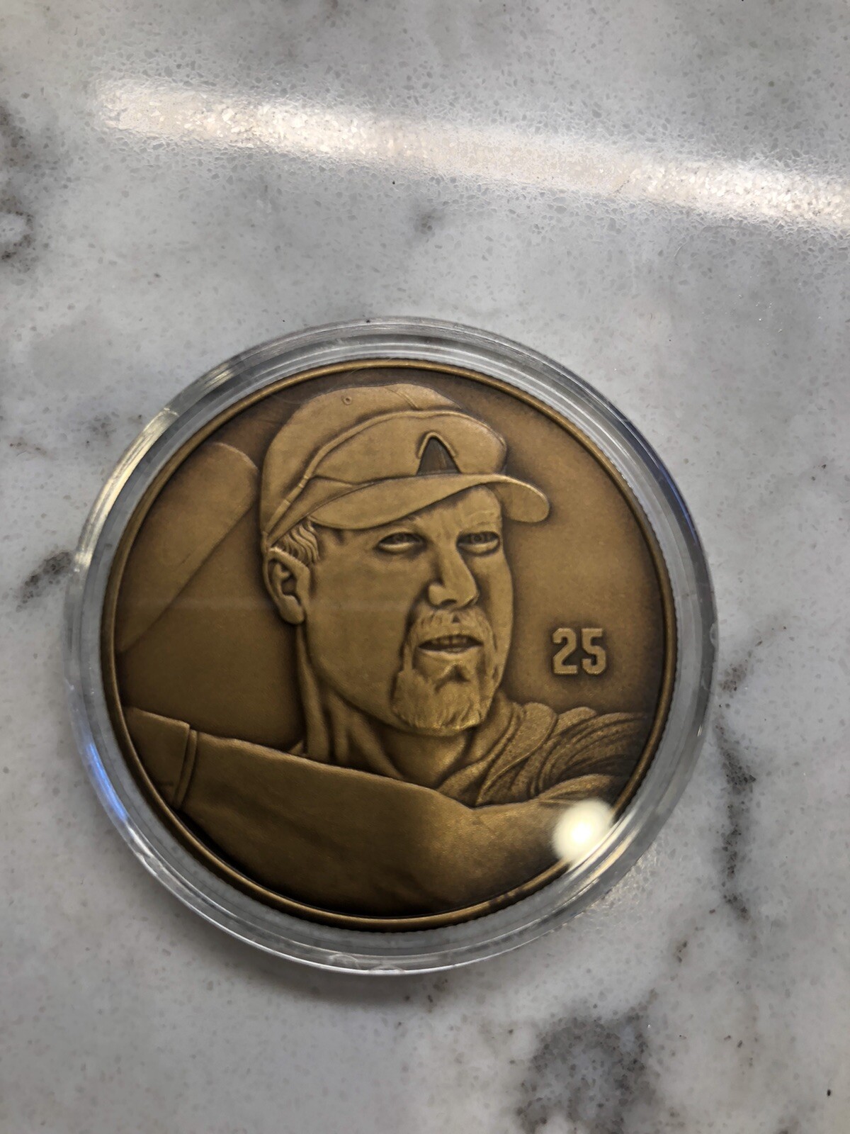 Mark McGwire 500th Home Run Bronze Coin/Medal, Highland Mint. Cardinals ...