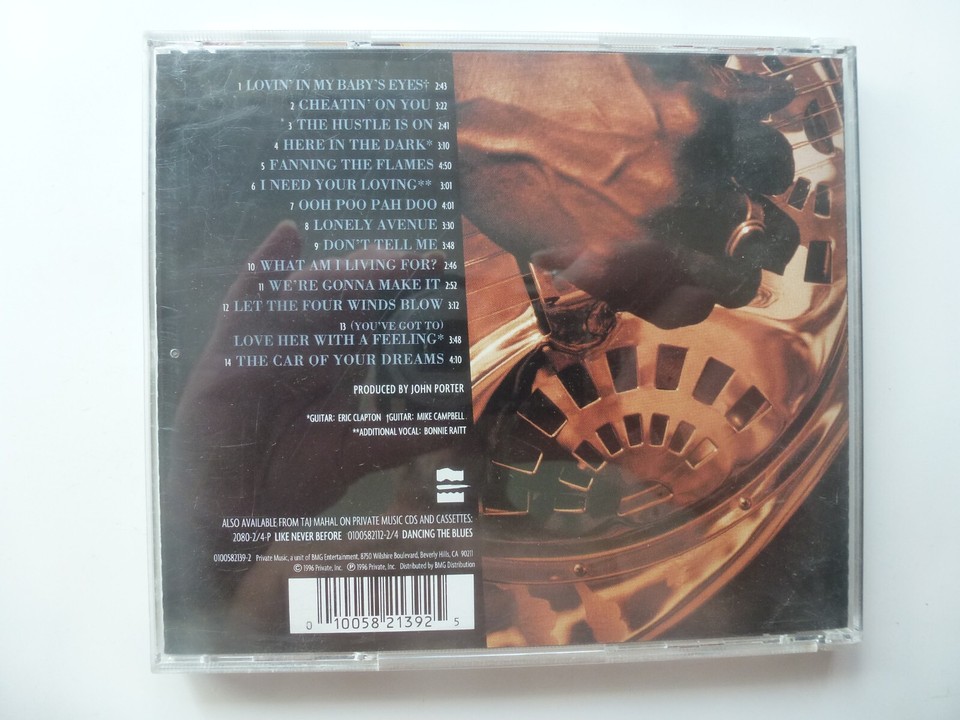 TAJ MAHAL - PHANTOM BLUES CD 1996/2002 | eBay