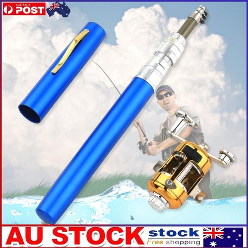 Mini Fishing Rods Pocket Telescopic Fishing Pole Ultra Hard for Lakes ...