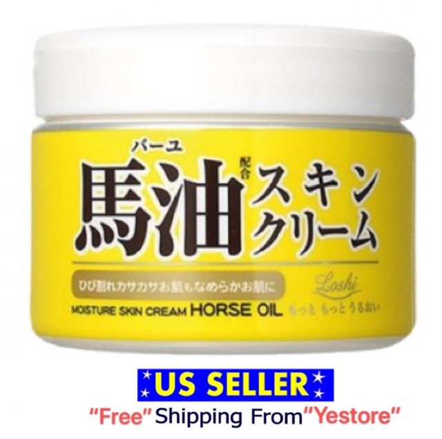 Loshi Horse Oil Moisture Skin Cream Whole Body Lotion Japan 220g for ...