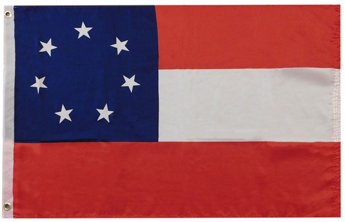 Stars & Bars 1st National 7 Star 100D Woven Poly Nylon Flag 2x3 2'x3 ...