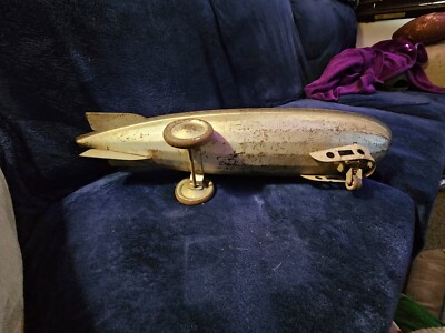 RARE Steelcraft akron graf zeppelin blimp airship pressed steel pull ...