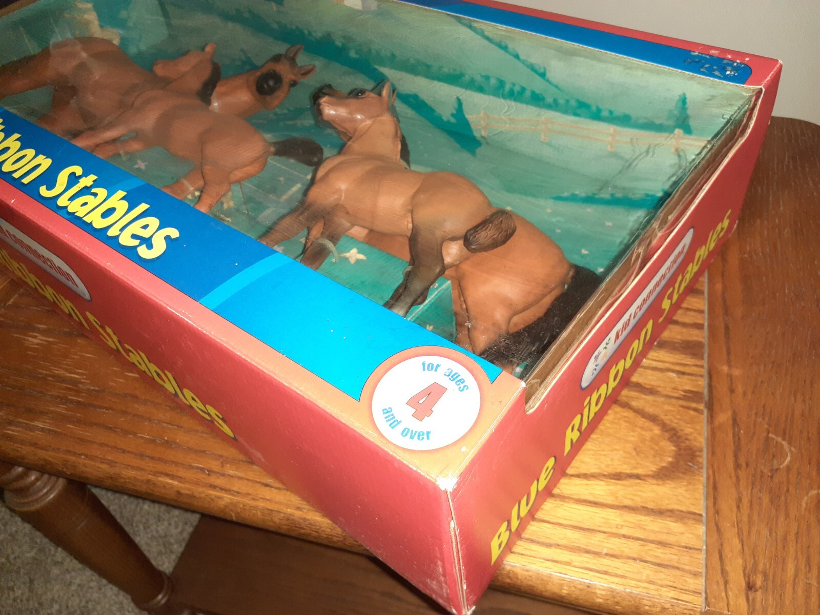 Vintage Blue Ribbon Stables Horses By Kid Connection Toy Large NEW Old ...
