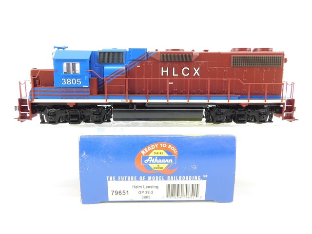 Athearn HO Scale GP 38-2 Locomotive Helm Leasing 79651 for sale online ...