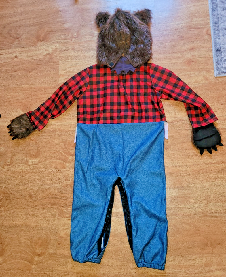 Walmart 2 pc Werewolf Costume Toddler Size 3T - 4T | eBay