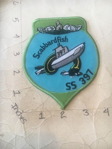 US NAVY USS Scabbardfish SS- 397 Submarine Patch 8/8/25 | eBay