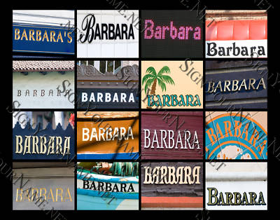 Barbara Name Poster - photos of signs - great baby gift | eBay