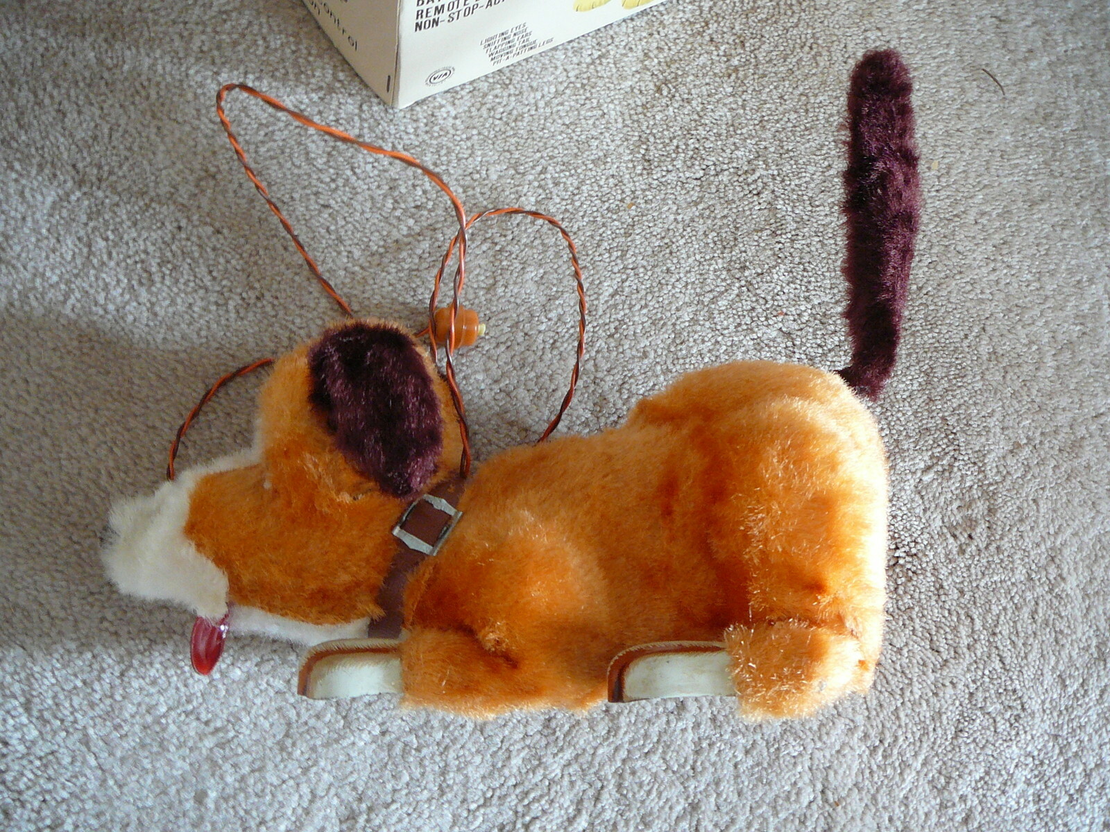 ALPS VIA Vintage 1950s BATTERY OPERATED PLUSH TOY SANDY THE SNIFFY PUP ...