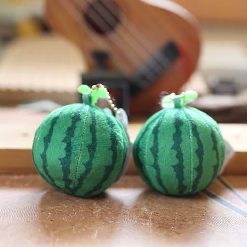 Cute Realistic Watermelon Plush Keychain Ultra Soft Short Plush Stuffed ...