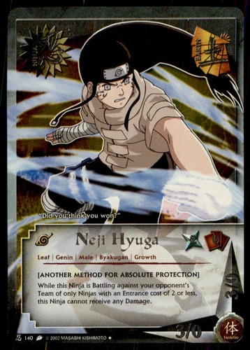Naruto CCG Neji Hyuga #140 Holo Near Mint | eBay