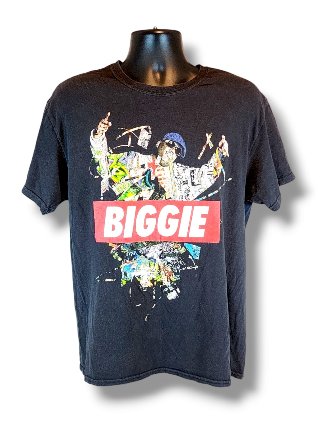 Rapper Notorious BIG Biggie Smalls Graffiti Design T-… - Gem