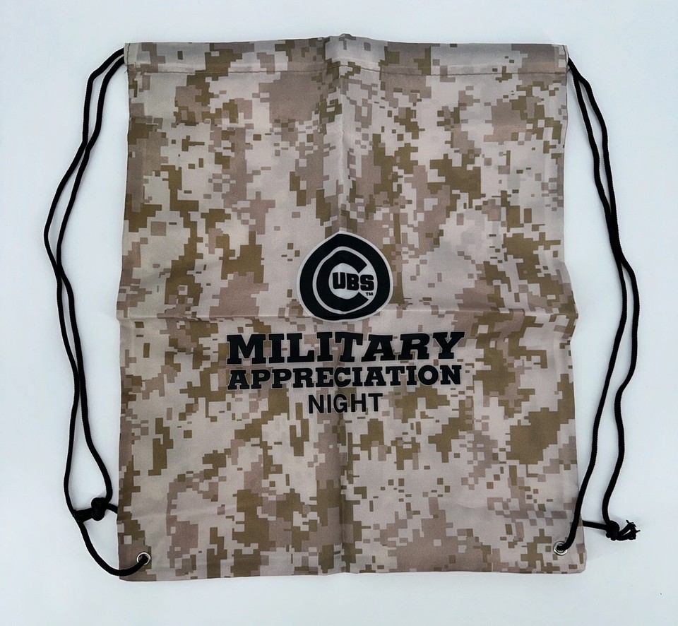 Chicago Cubs Bag Military Appreciation Drawstring Camouflage Purse ...