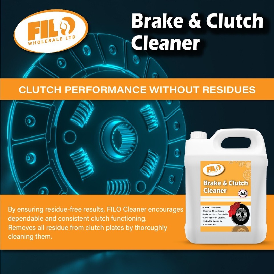 Brake and Clutch Cleaner 5 Litre Degreaser for Parts, Removes Oil, Dust ...