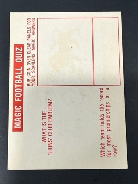 1975 Scanlens No. 43 Ricky Quade South Melbourne Very Good | eBay