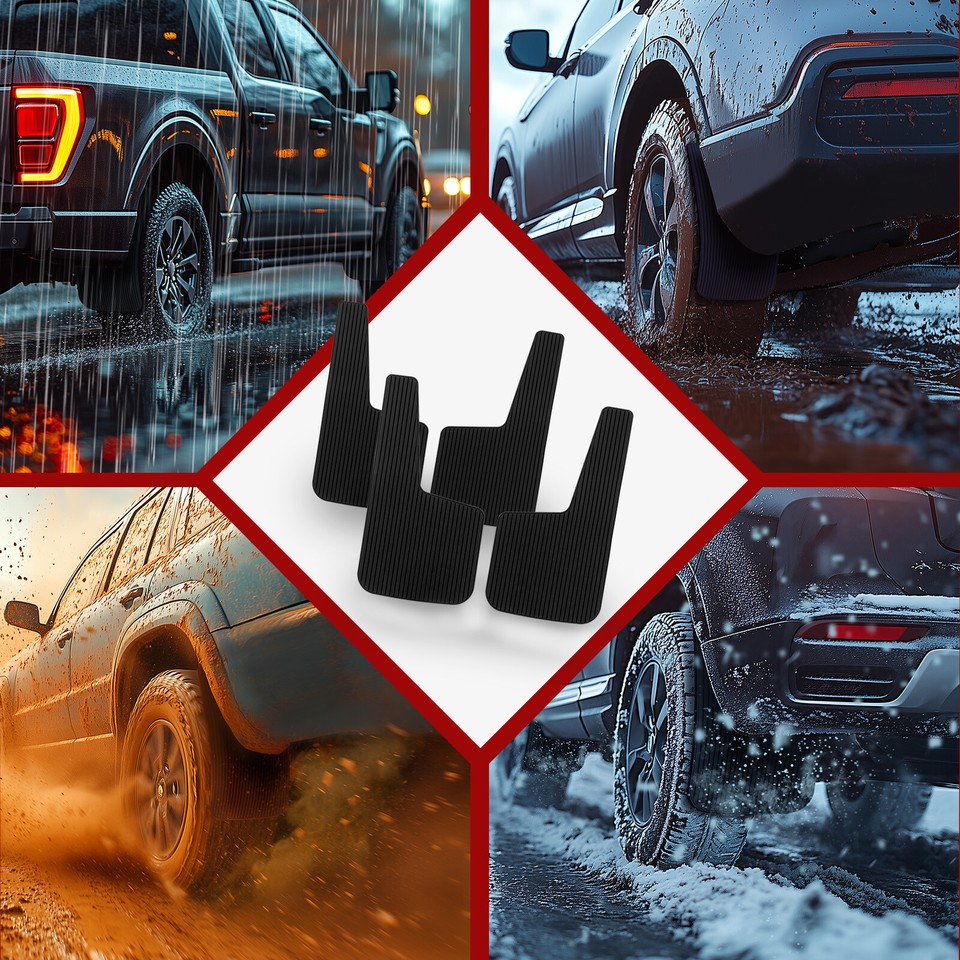 4X For Ford Expedition Car Rubber Wide Rally Mudflaps Splash Guards ...