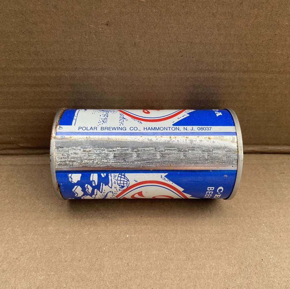 Vintage Polar Pilsner Cerveza 12 oz Can Straight Steel Beer Pull Tab ...
