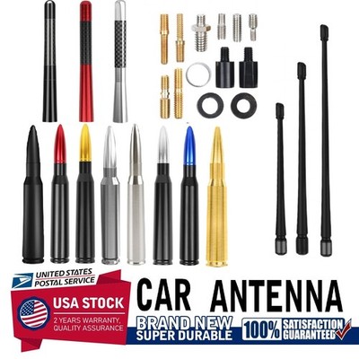 Bullet/Carbon Fiber/Rubber Vehicle Antenna Mast For GMC Sierra 07-24 ...