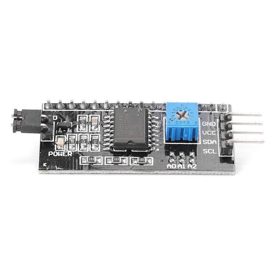 IIC/I2C/TWI/SPI Serial Interface Board Module Port Fit for 1602 LCD ...