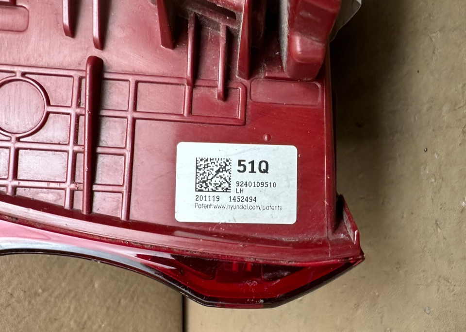 2020-2022 KIA SPORTAGE LEFT DRIVER SIDE OUTER TAIL LIGHT HALOGEN OEM ...