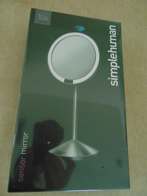 NIB SIMPLEHUMAN SENSOR MIRROR ST3004 5" ROUND RECHARGEABLE TRAVEL ...