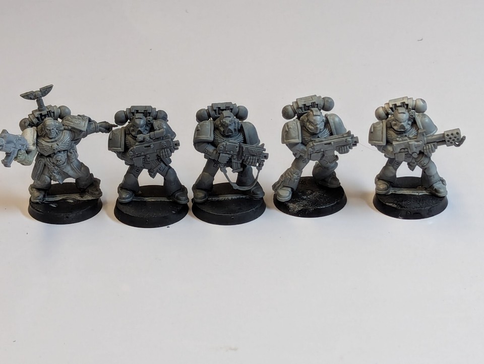 WH 40k space marine job lot 34 marines, veteran assault jump packs ...