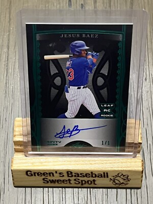 2022 Leaf Trinity Baseball Jesus Baez XRC Auto 1/1 New York Mets | eBay
