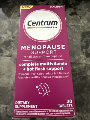 NEW Centrum Complete Multivitamin Supplement Support Menopause Tablets ...