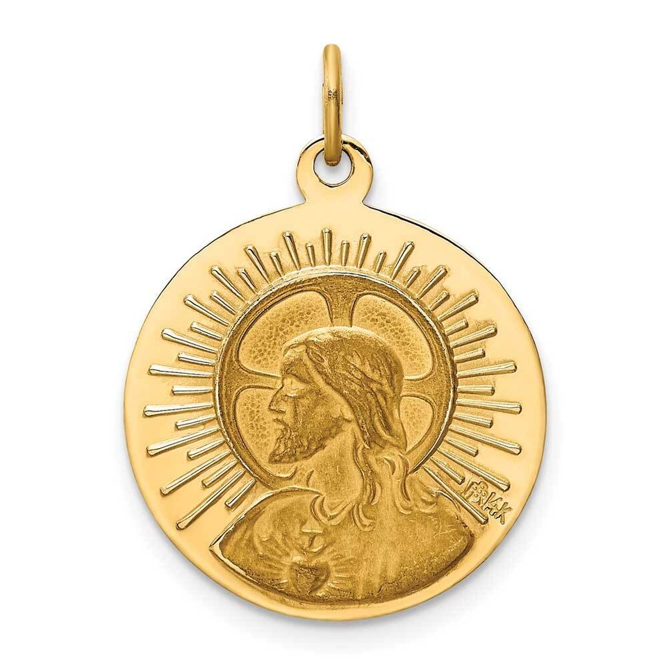 14K Gold Matka Boska Medal Charm 0.8 x 1 in 883957422176| eBay