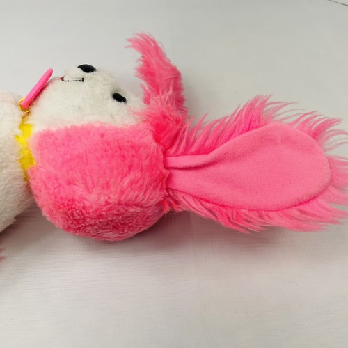 Vintage Poochie with Heart Tag Plush Stuffed Puppy Dog White & Pink ...