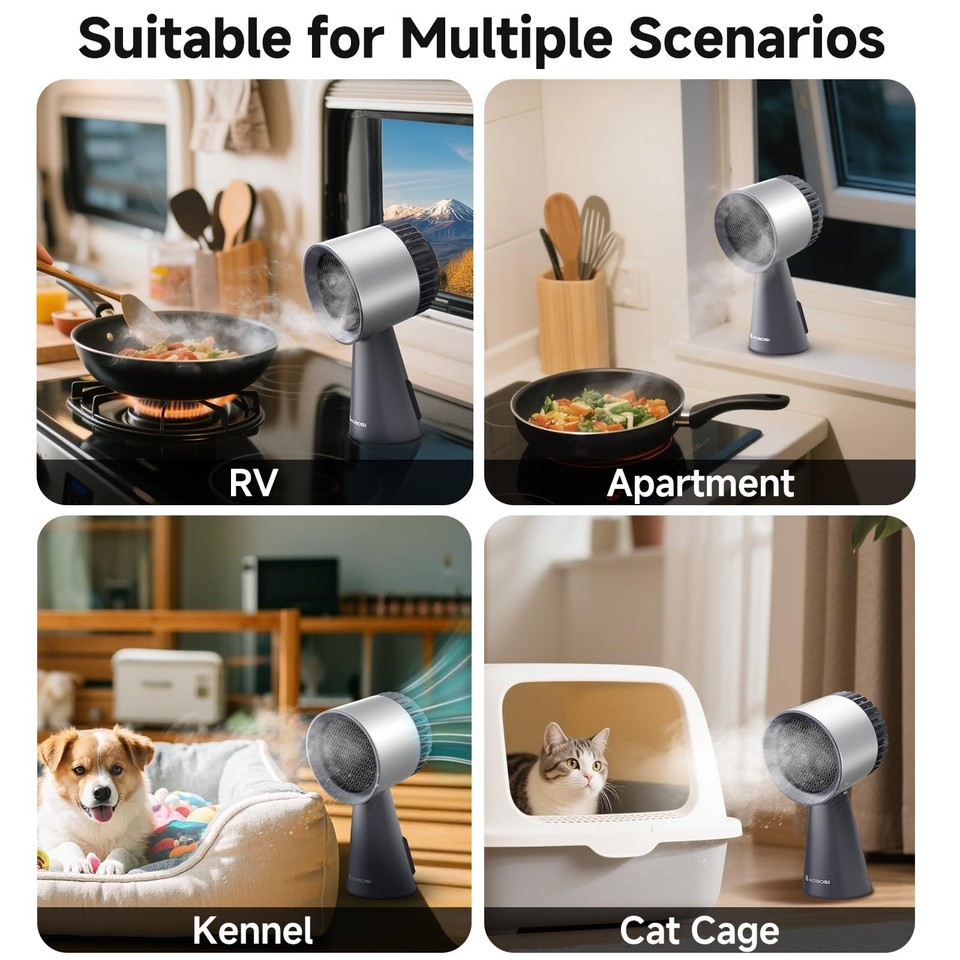 Portable Range Hood,Desktop Range Hood with Larger Caliber,3 Speed ...