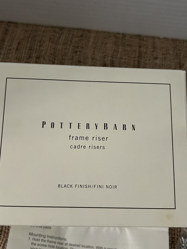 Pottery Barn Frame Riser Art Picture Photo Hanger Black Finish With ...