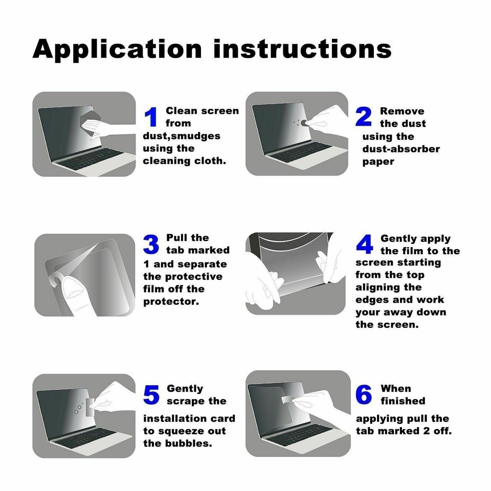 2PCS Anti Blue Light Screen Protector for Alienware M16 R1 R2 2023-2024 ...