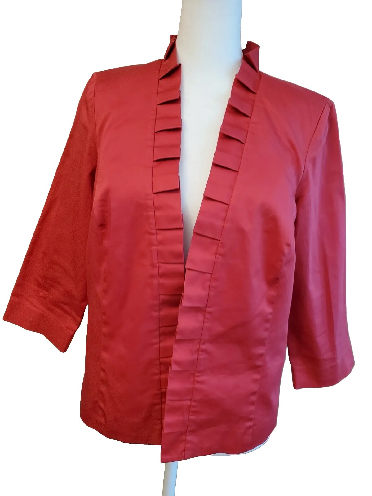 212 Collection Dusty Pink Ruffled Jacket Womens Size … - Gem