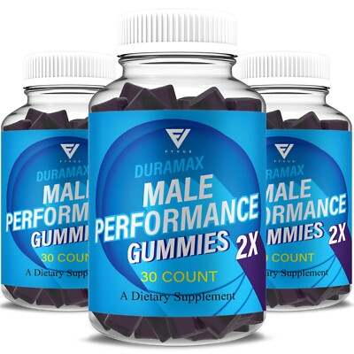 (3 Pack) Duramax Gummies, Duremax Performance Gummy Supplement (3 Month ...