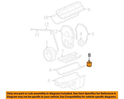 GM OEM 84-07 Avalanche 2500 Engine Engine Parts-Oil Filter 12708762 ...