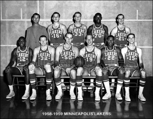 1958 - 1959 Minneapolis Lakers Photo 11X14 - Elgin Baylor Rookie | eBay