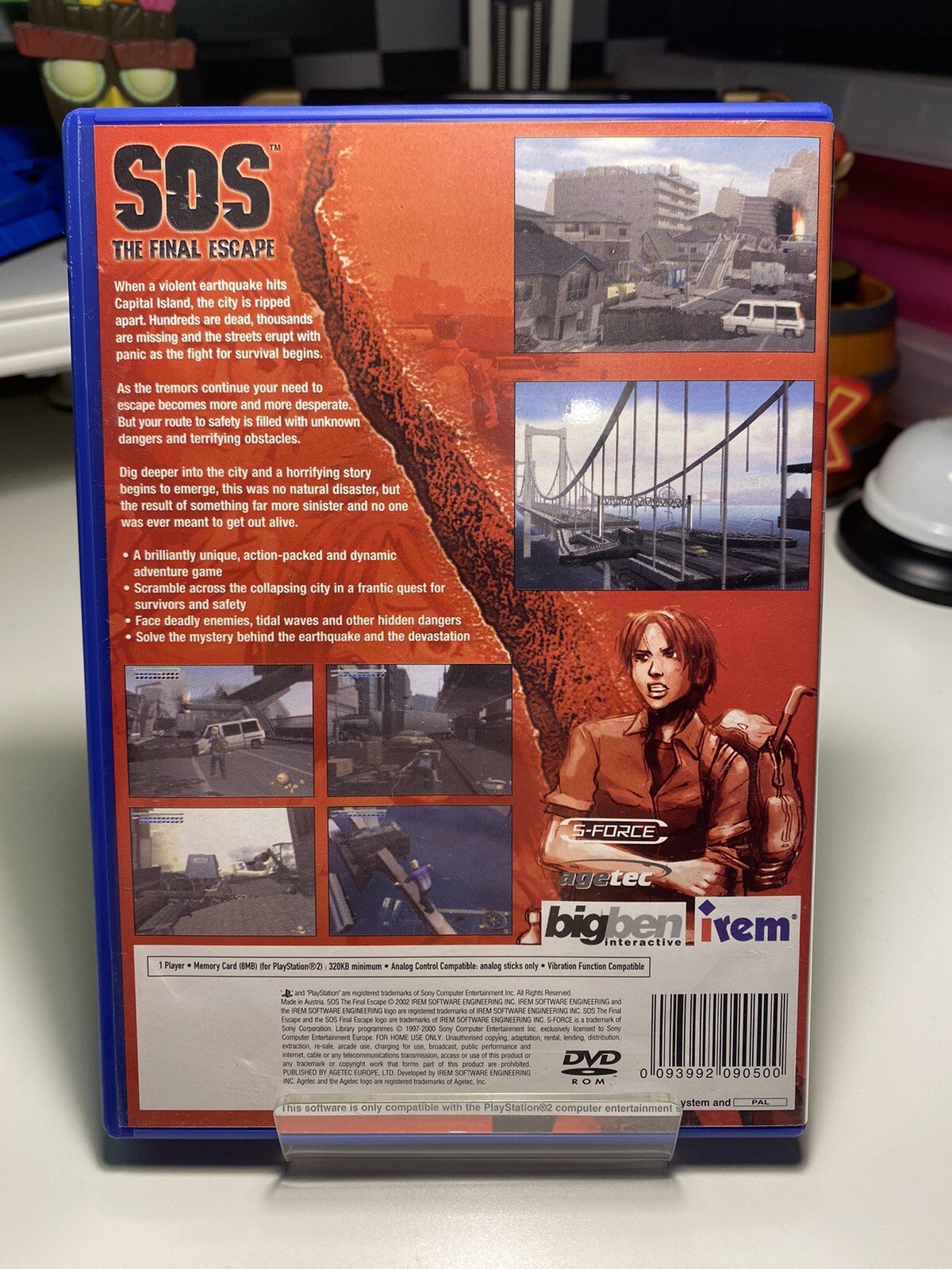 Playstation 2 PS2 SOS THE FINAL ESCAPE European Version PAL 2003 ...